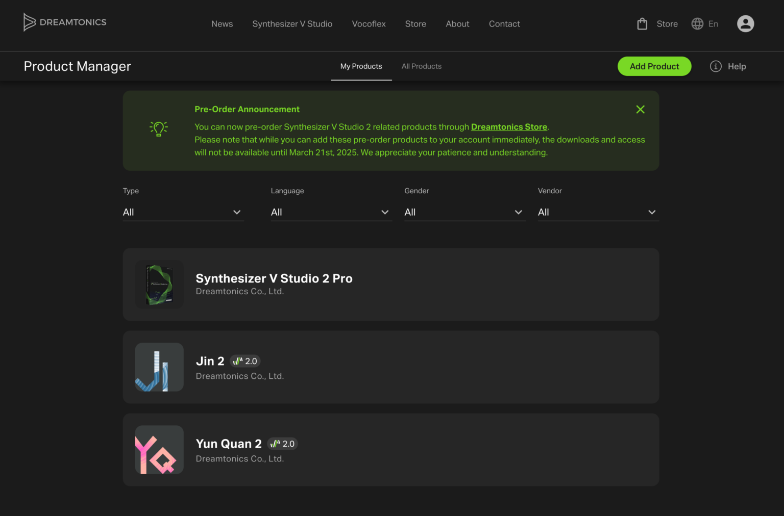 Announcing Synthesizer V Studio 2 Pro | Dreamtonics